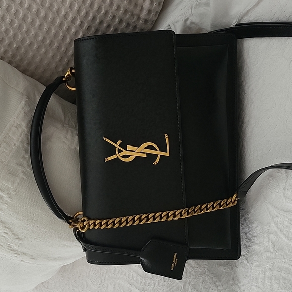 Yves Saint Laurent | Bags | Ysl Sunset Medium Leather Top Handle Bag In ...